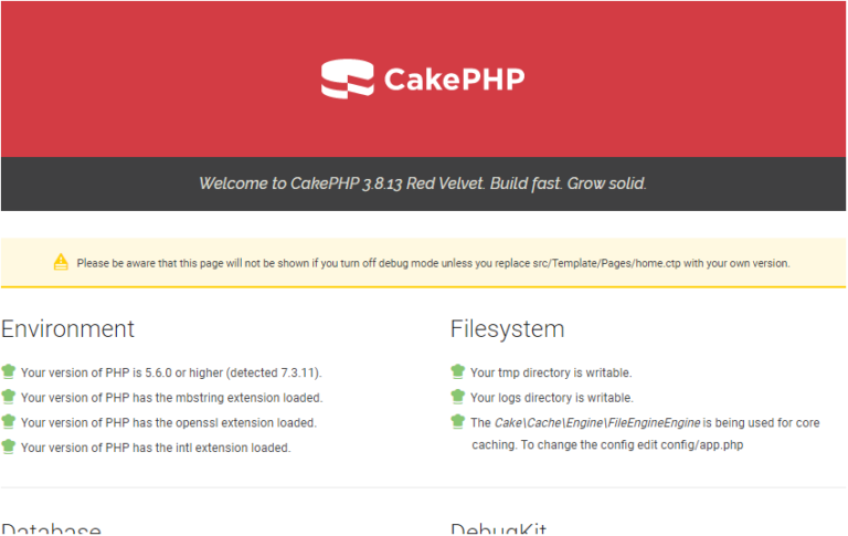 Windows10でcakephpの実行環境を作る手順 Work Note 